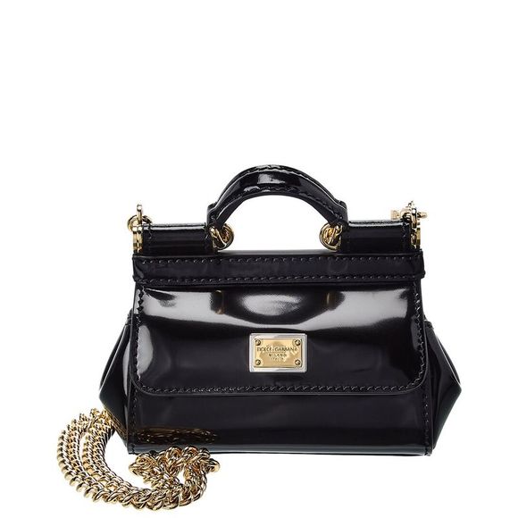 Dolce & Gabbana | Bags | Dolce Gabbana Sicily Micro Leather Shoulder ...